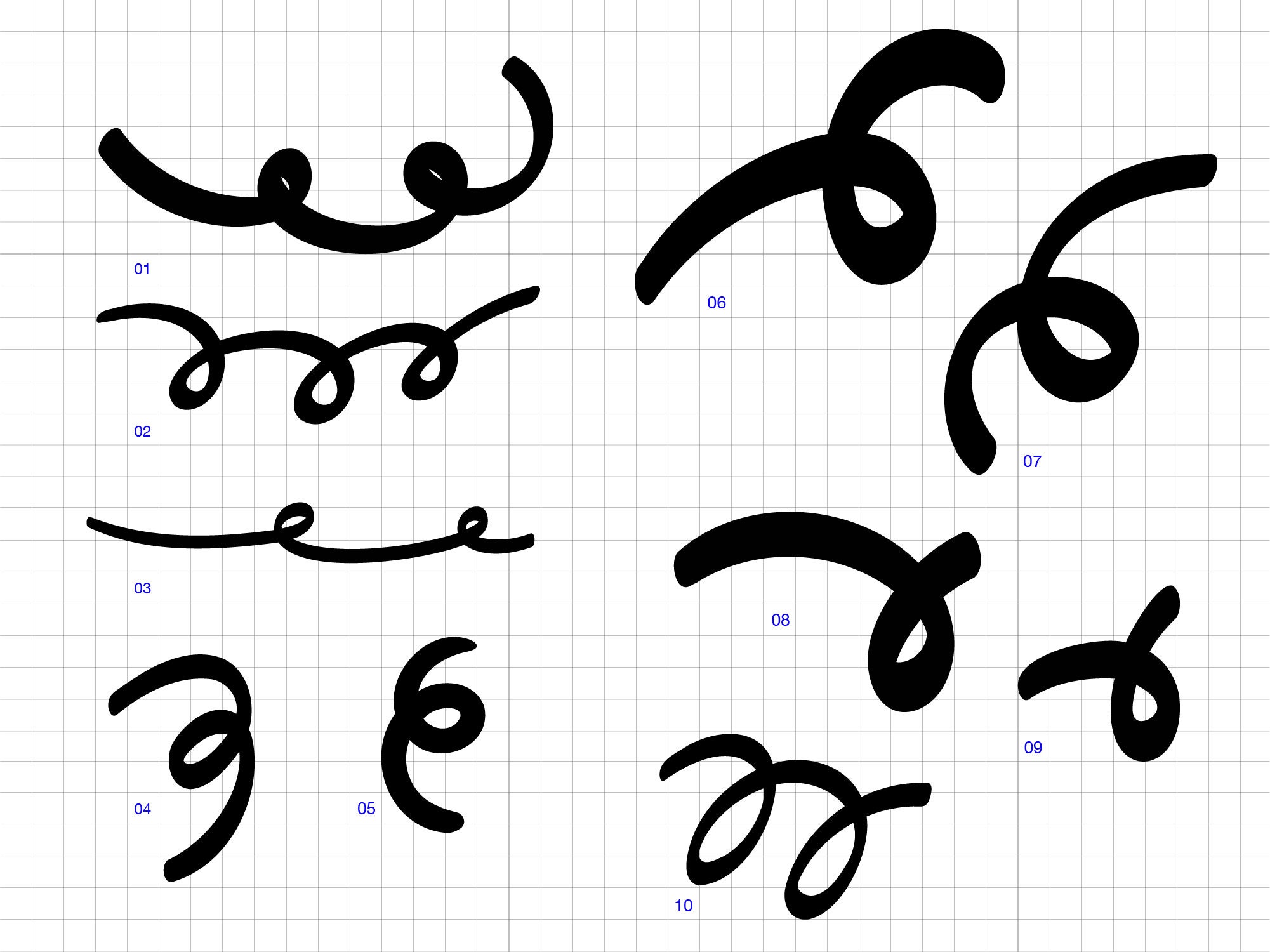 20 Squiggles SVG Bundle - Squiggles SVG for Cricut - Cut File - Digital ...