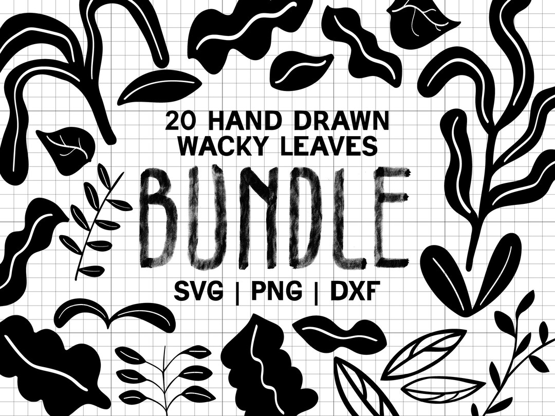 20 Wacky Leaves SVG Bundle Wacky Leaves SVG for Cricut Cut File Digital ...