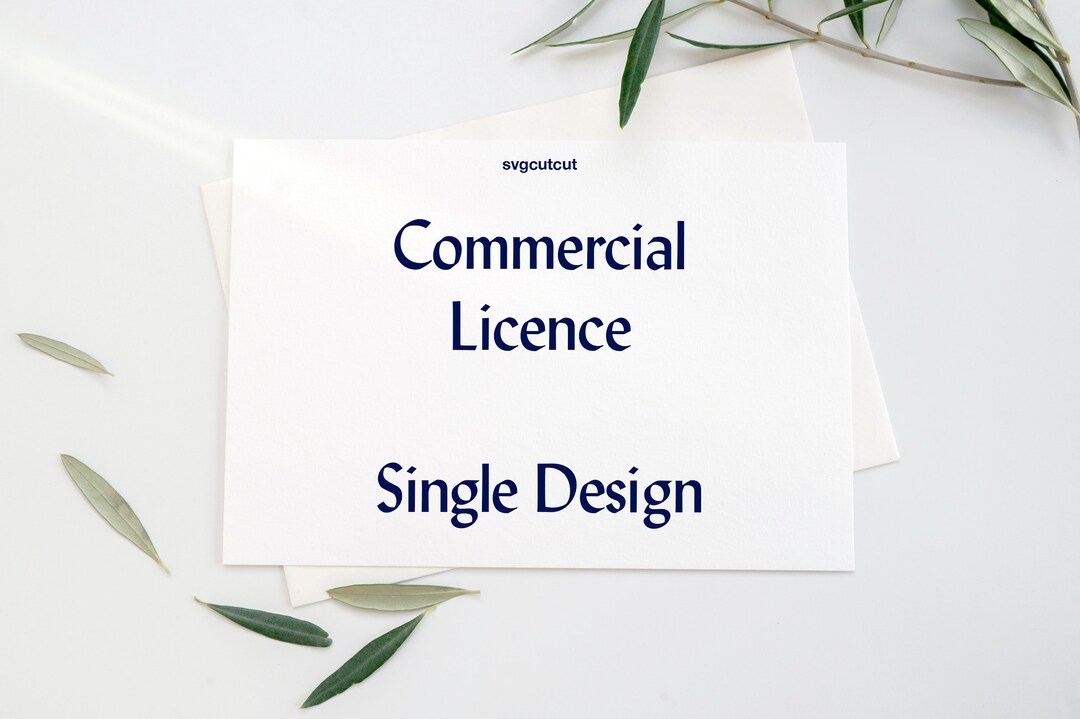 Commercial Licence for Single SVG Design - Etsy