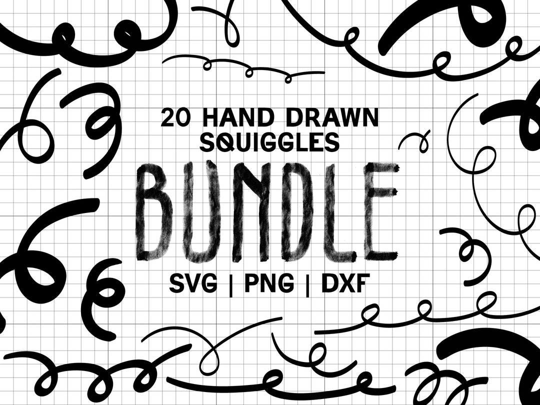 20 Squiggles SVG Bundle - Squiggles SVG for Cricut - Cut File - Digital ...