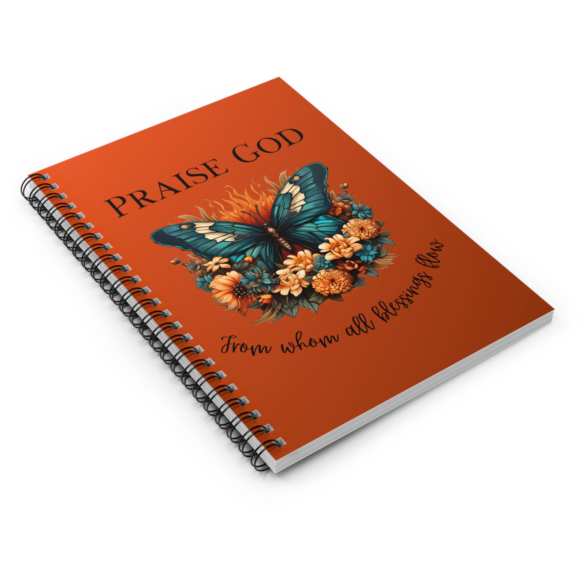 Praise God Christian Bible Verse Butterfly & Flowers - Etsy