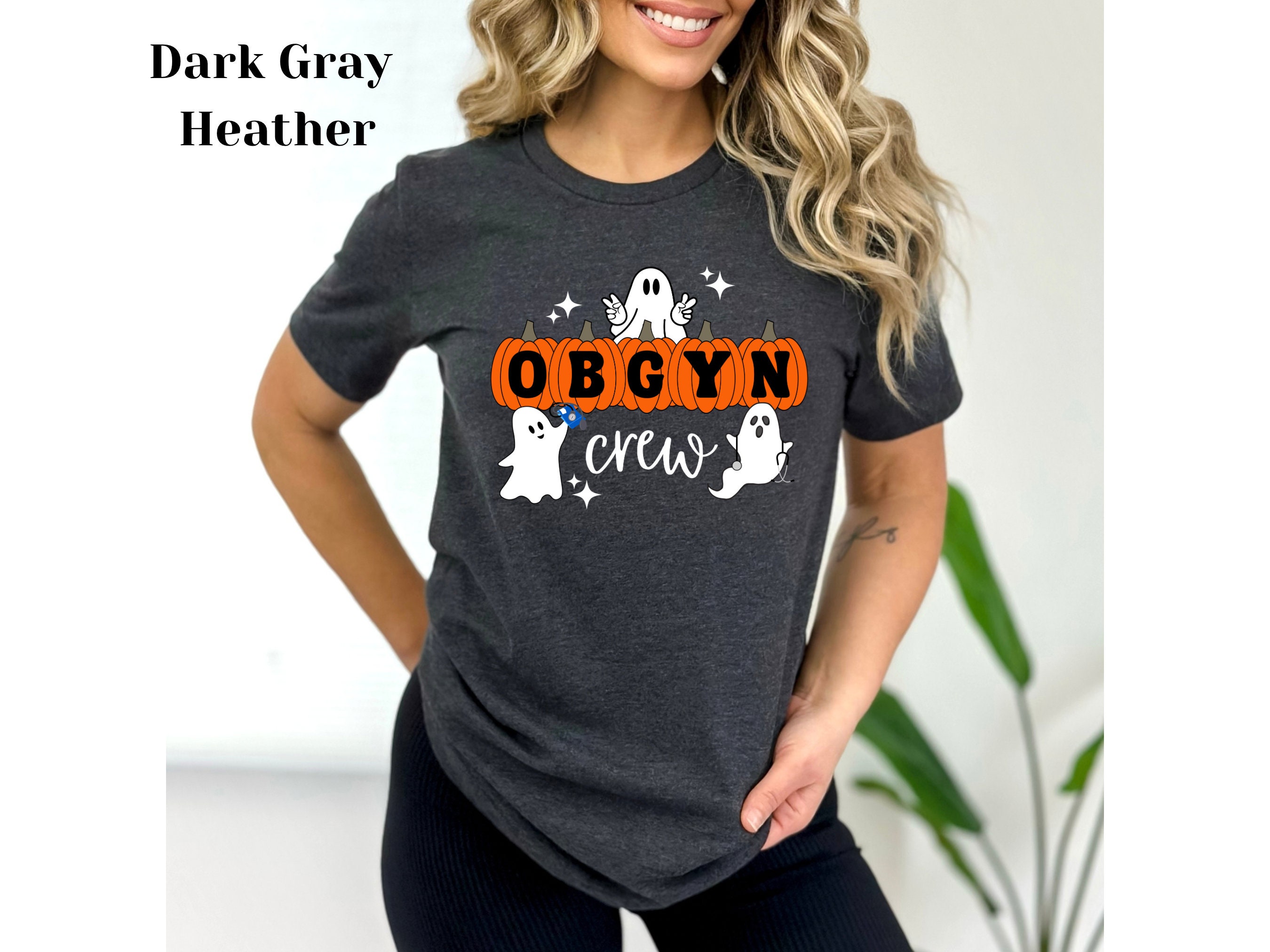 OBGYN Crew Halloween Retro Ghost & Pumpkin Shirt for - Etsy