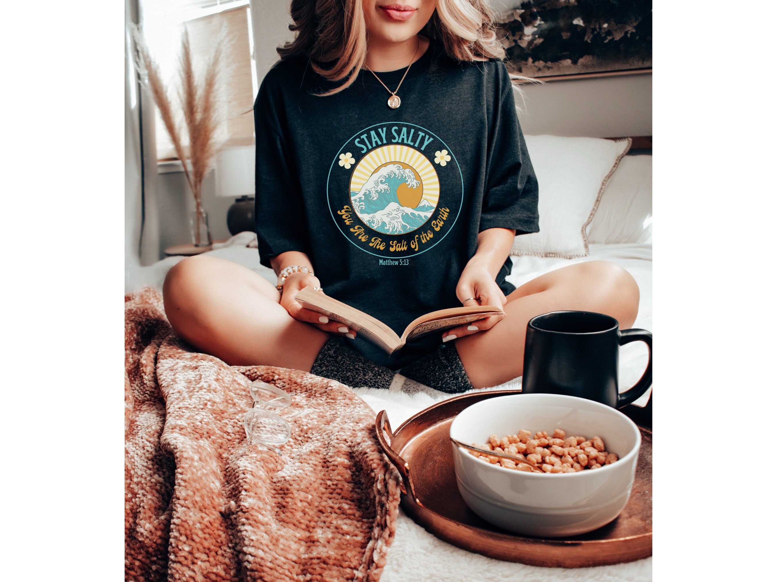 Couples Trendy Retro Christian Aesthetic Bible Verse Shirt, Men/women ...