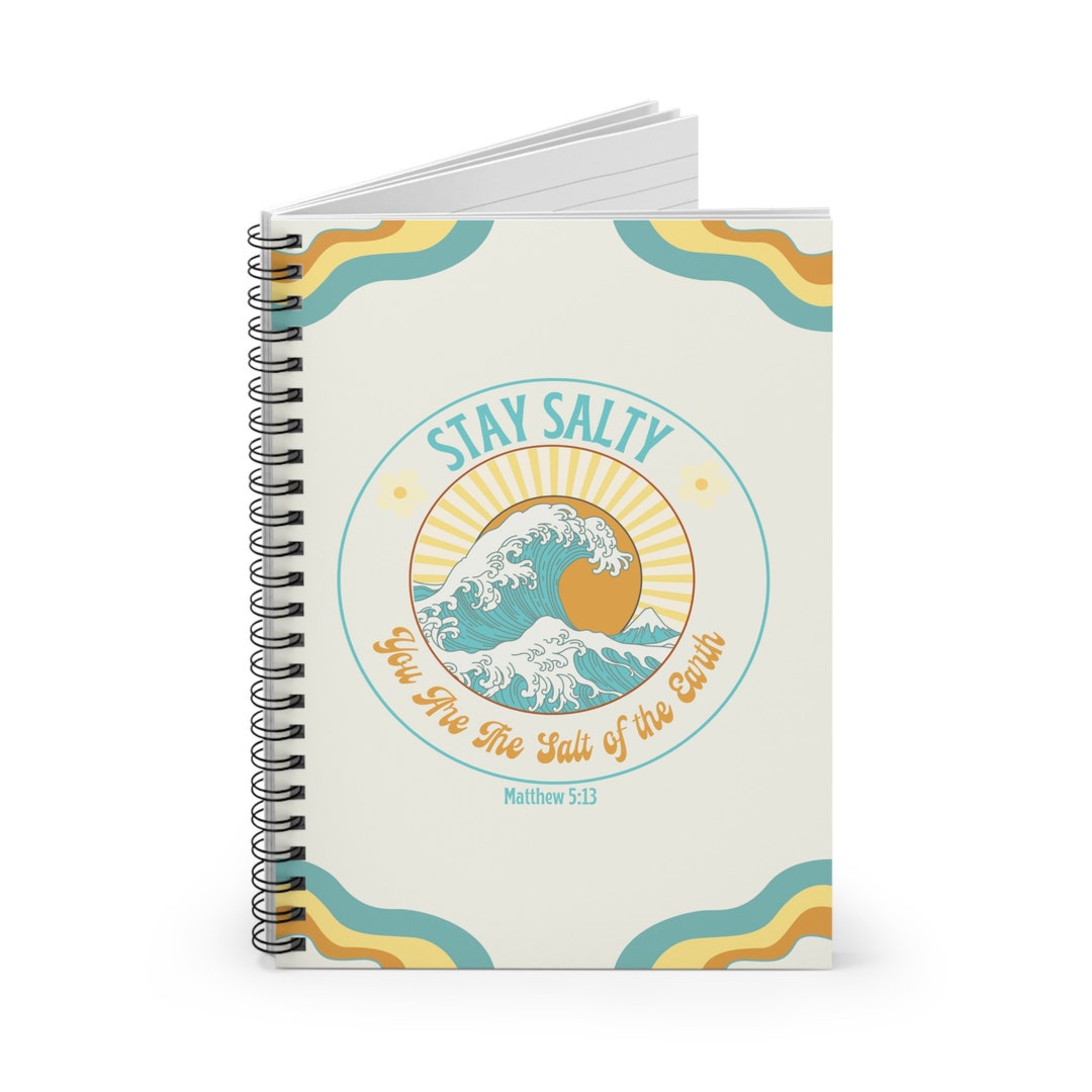 Retro Christian Bible Verse Stay Salty Journal/diary for Men & Women ...