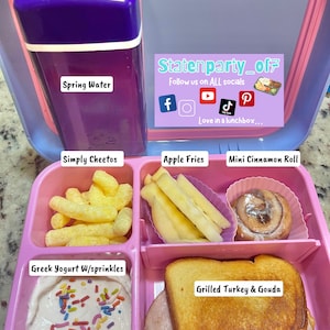 005-kids Weekly Lunchbox Meal Plan - Etsy