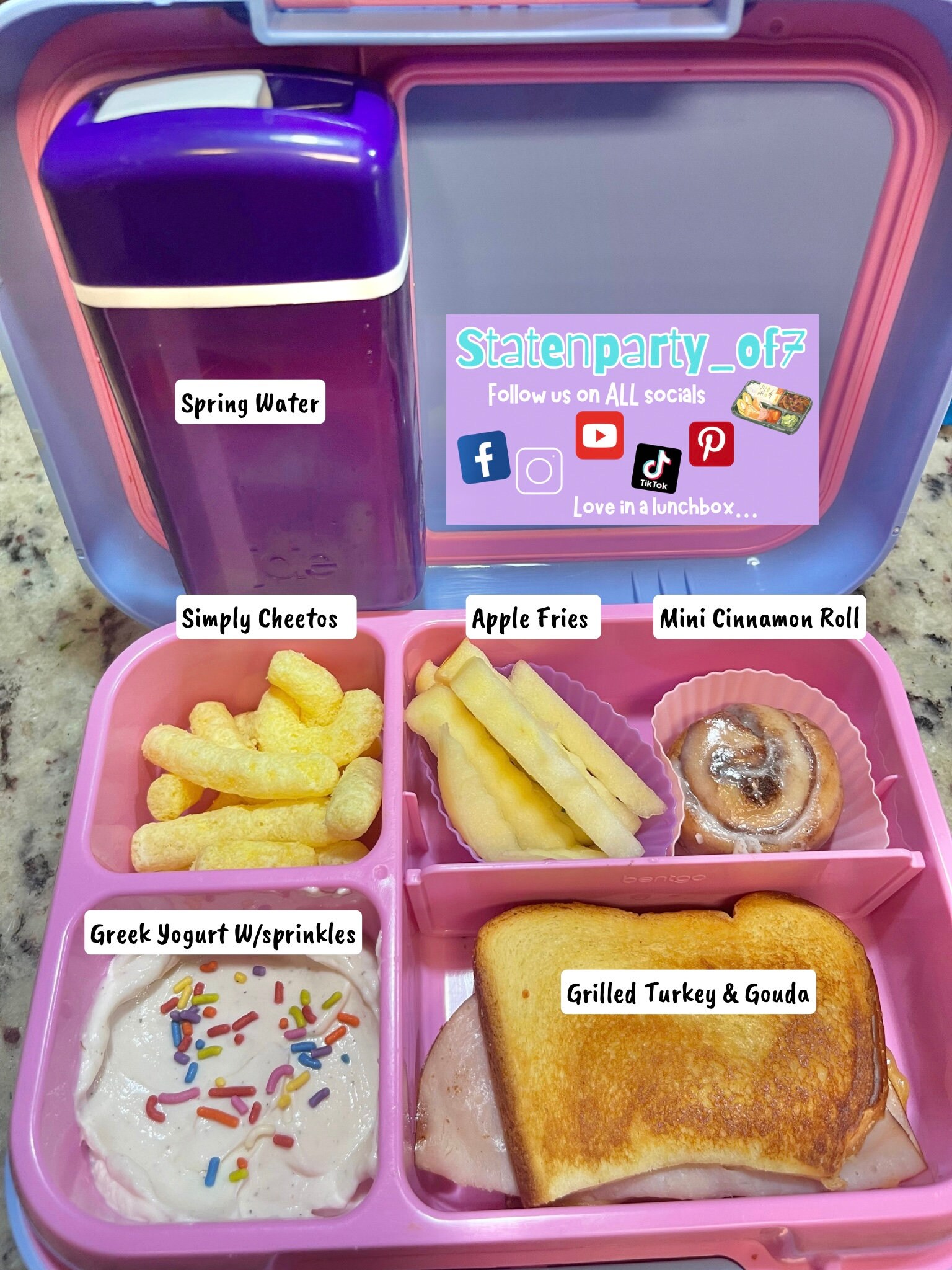 005-kids Weekly Lunchbox Meal Plan - Etsy