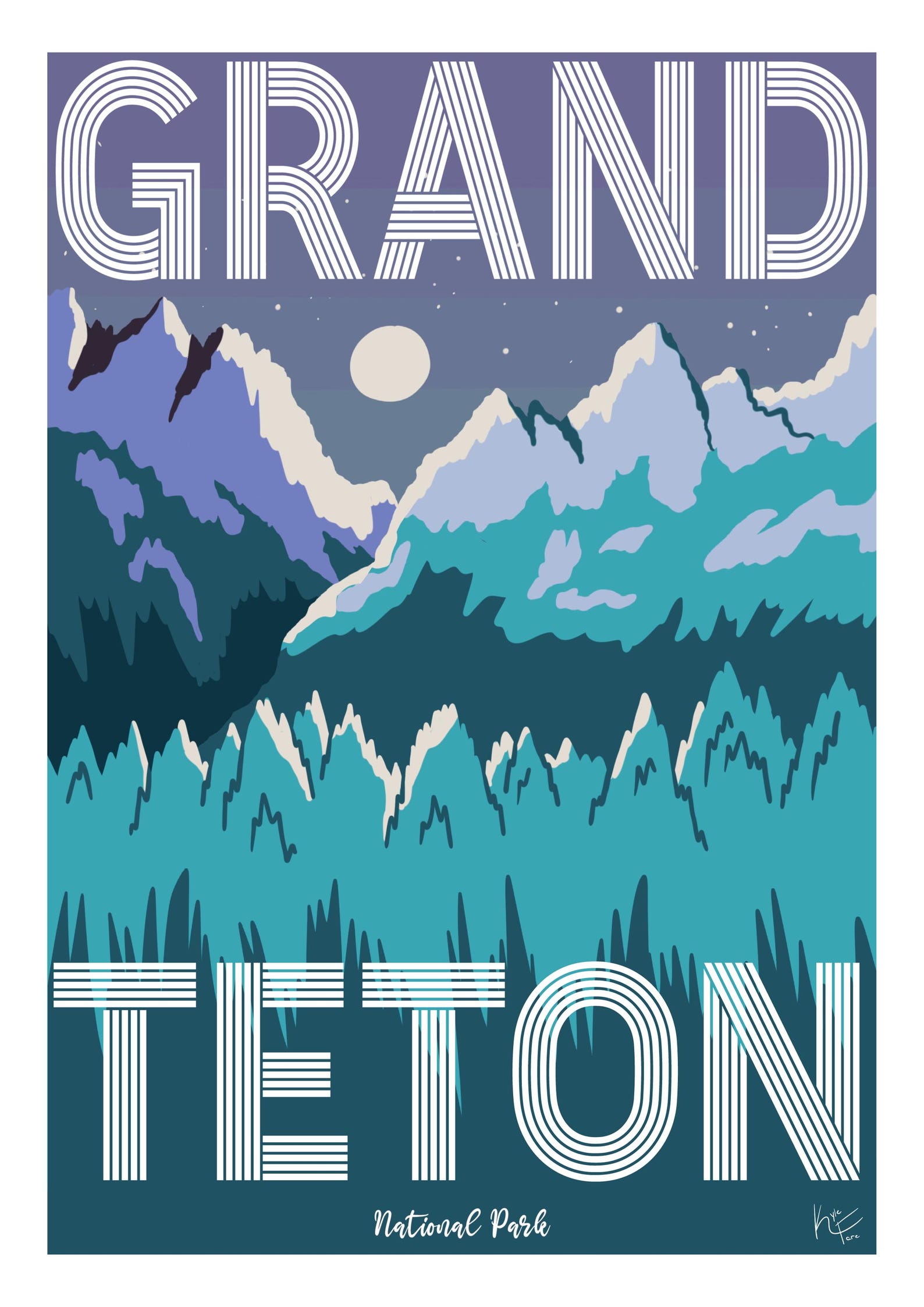 Grand Teton National Park Poster - Etsy