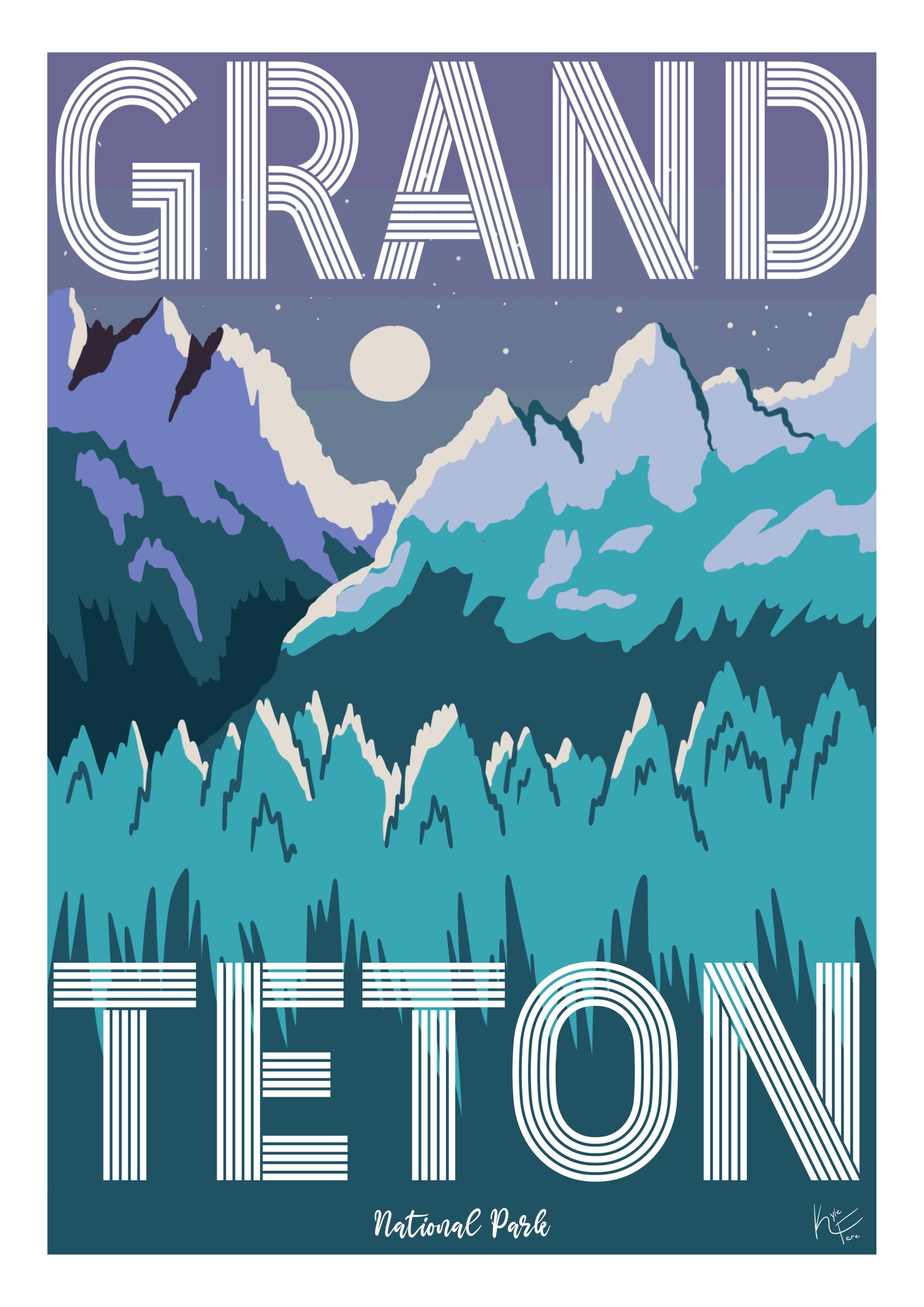 Grand Teton National Park Poster - Etsy