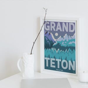 Grand Teton National Park Poster - Etsy