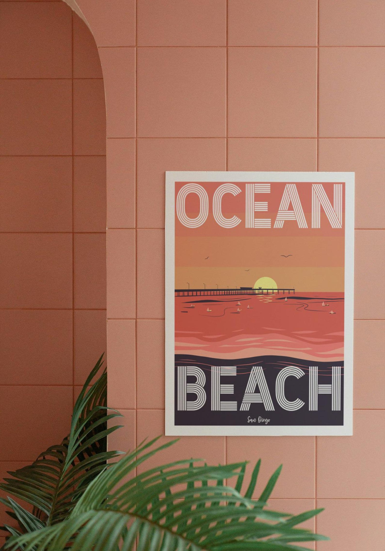 Ocean Beach, San Diego Poster - Etsy