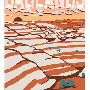 Badlands National Park Poster - Etsy