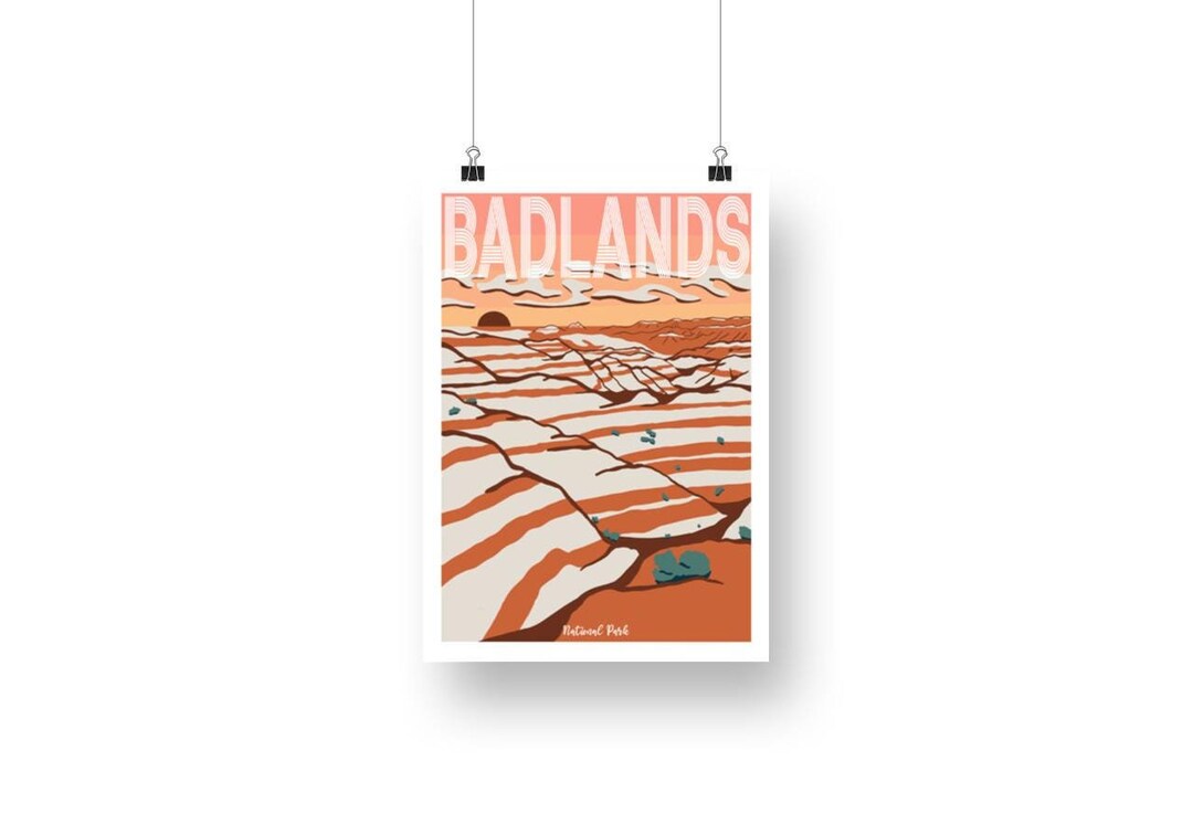 Badlands National Park Poster - Etsy