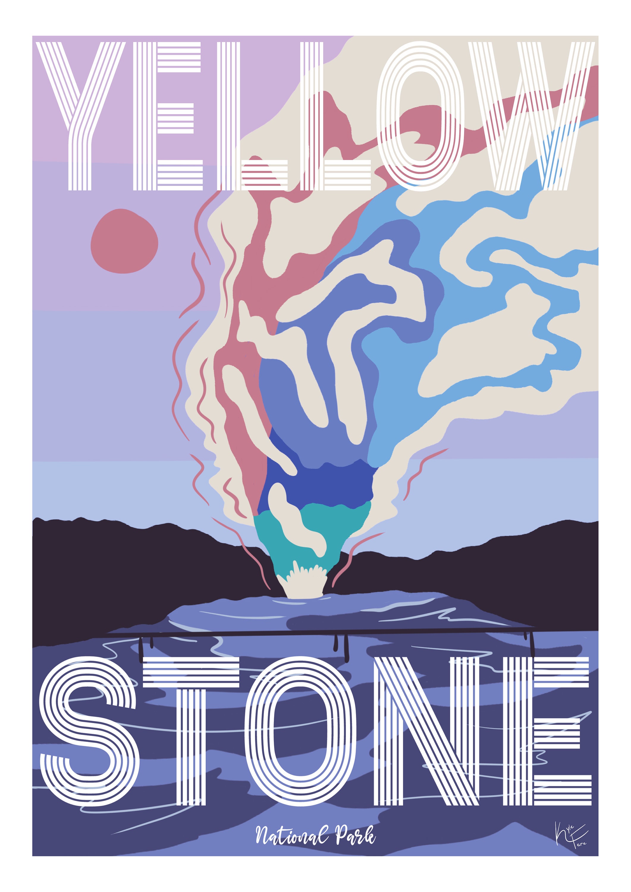 Yellowstone National Park Poster - Etsy