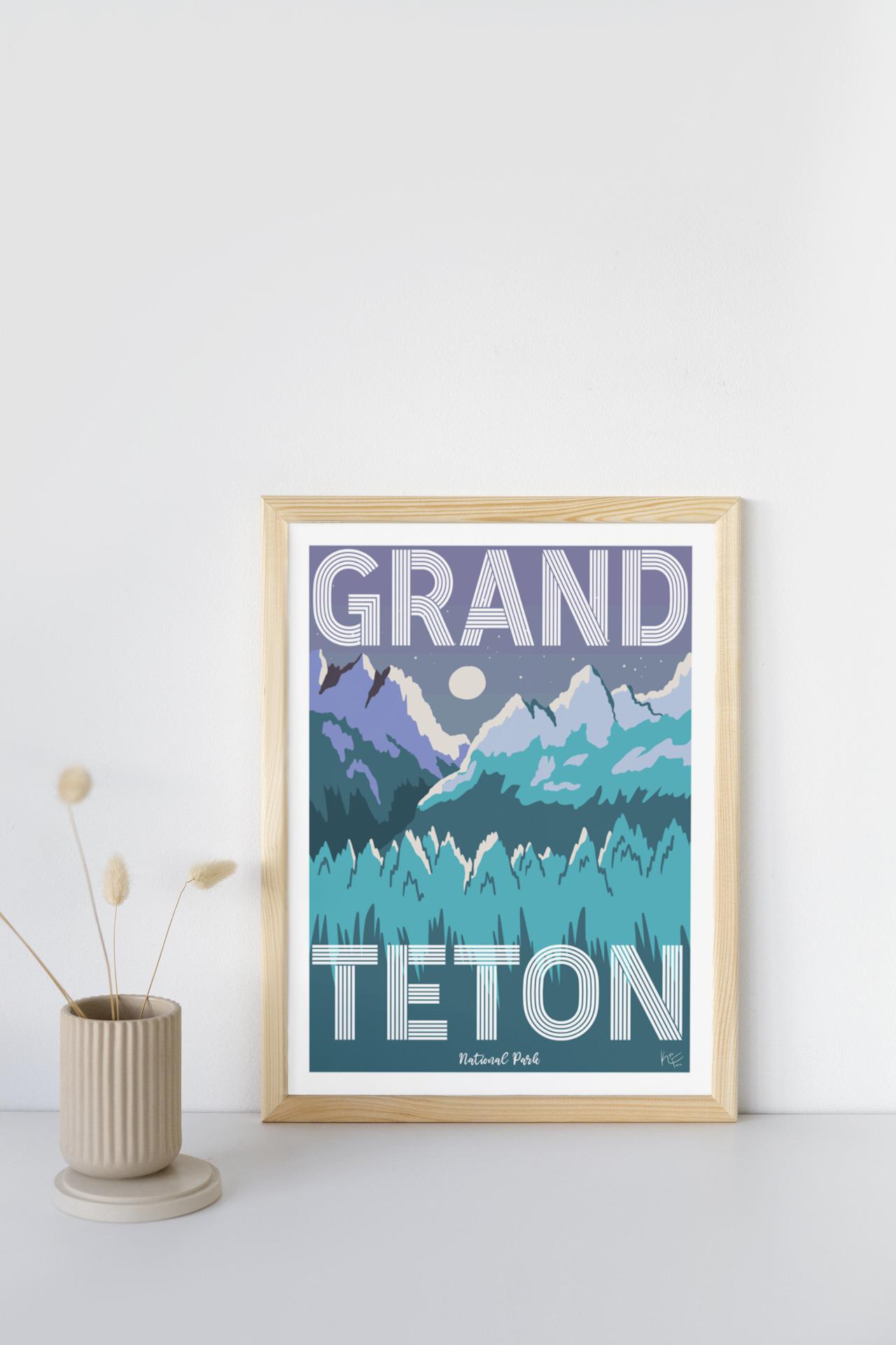 Grand Teton National Park Poster - Etsy