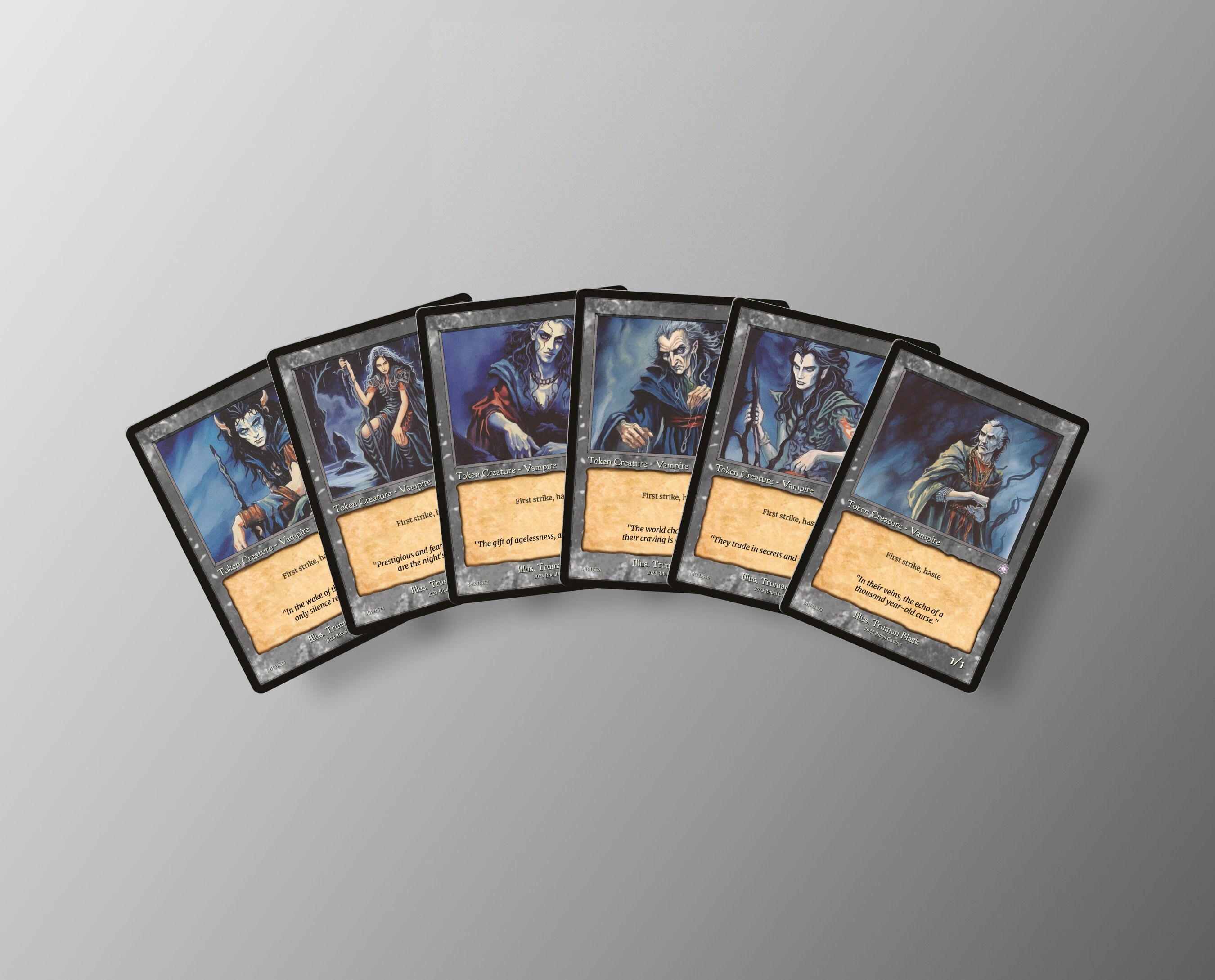 Vampire Tokens Retro Frame MTG 18 Cards Markov Family - Etsy