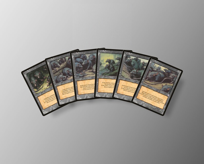 Rat Tokens Retro Frame MTG 18 Cards Narrative Edition - Etsy