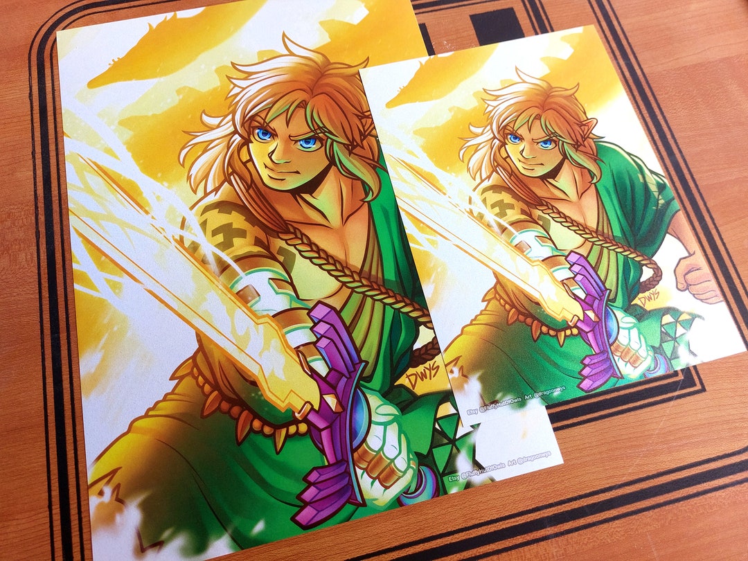 Zelda LOZ Master Sword Link A5 Poster Print for Room Decoration Wall ...