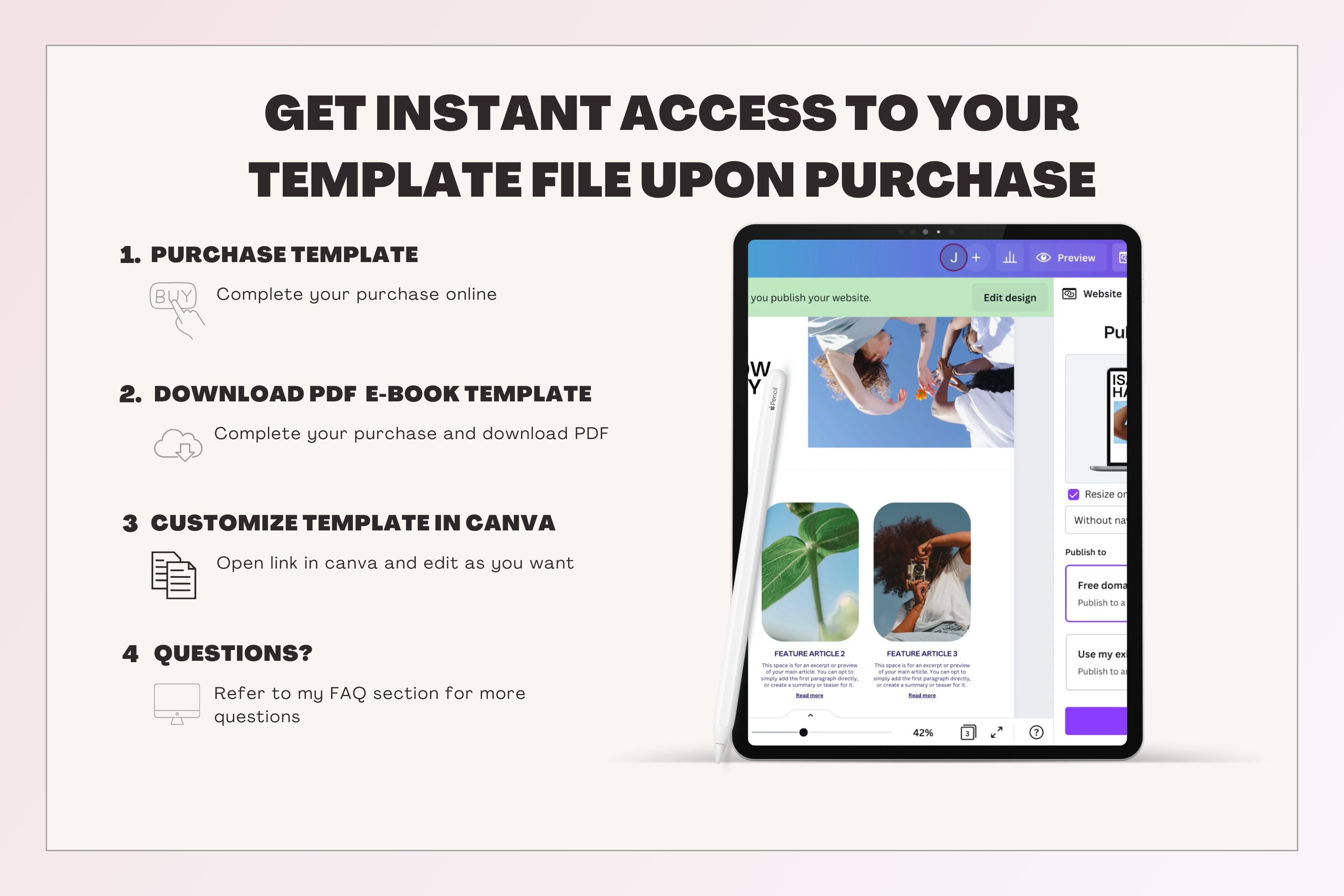 Editable E-book Template | Canva | Online Course | Digital Book Design ...