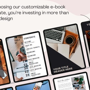 Editable E-book Template | Canva | Online Course | Digital Book Design ...