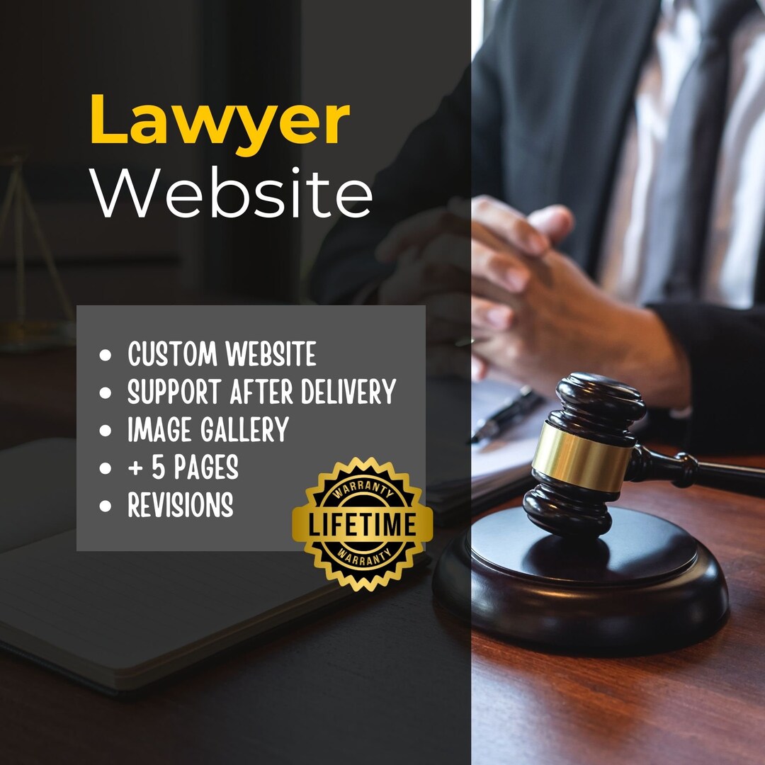 Custom Lawyer Website Design & Development Custom Website - Etsy