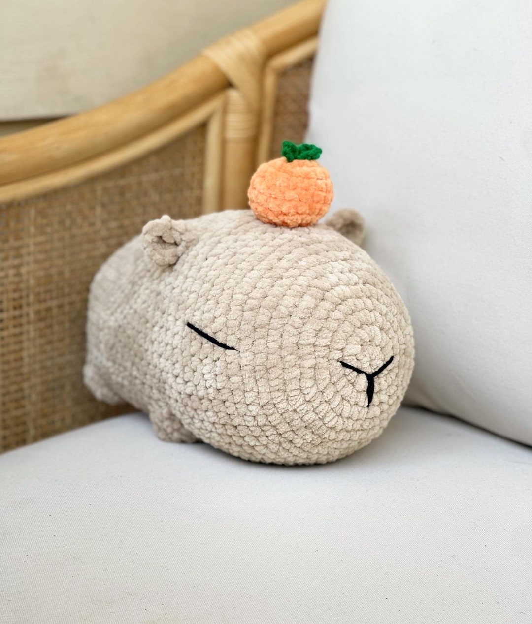 Capybara Crochet Plush Made to Ofder - Etsy