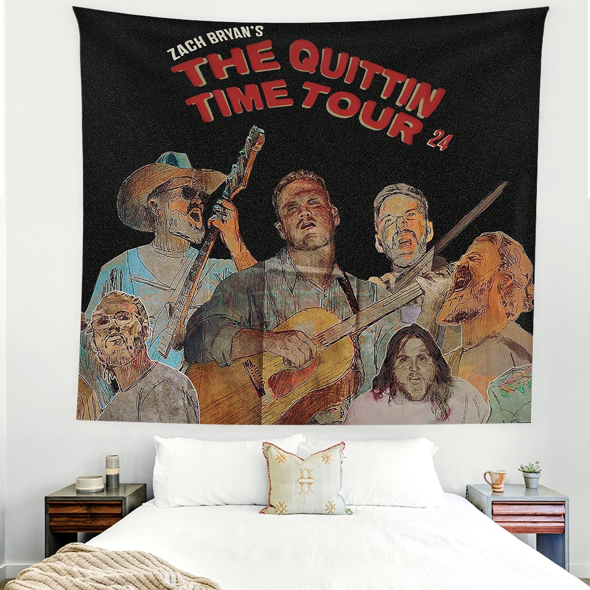 Zach Bryan Music Tapestry, v2 Zach Bryan Album Cover Tapestry sold by ...