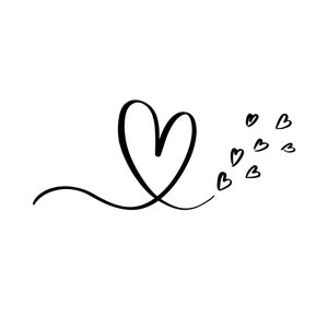 Heart Svg Cut Files, Love Design (digital Download) - Etsy