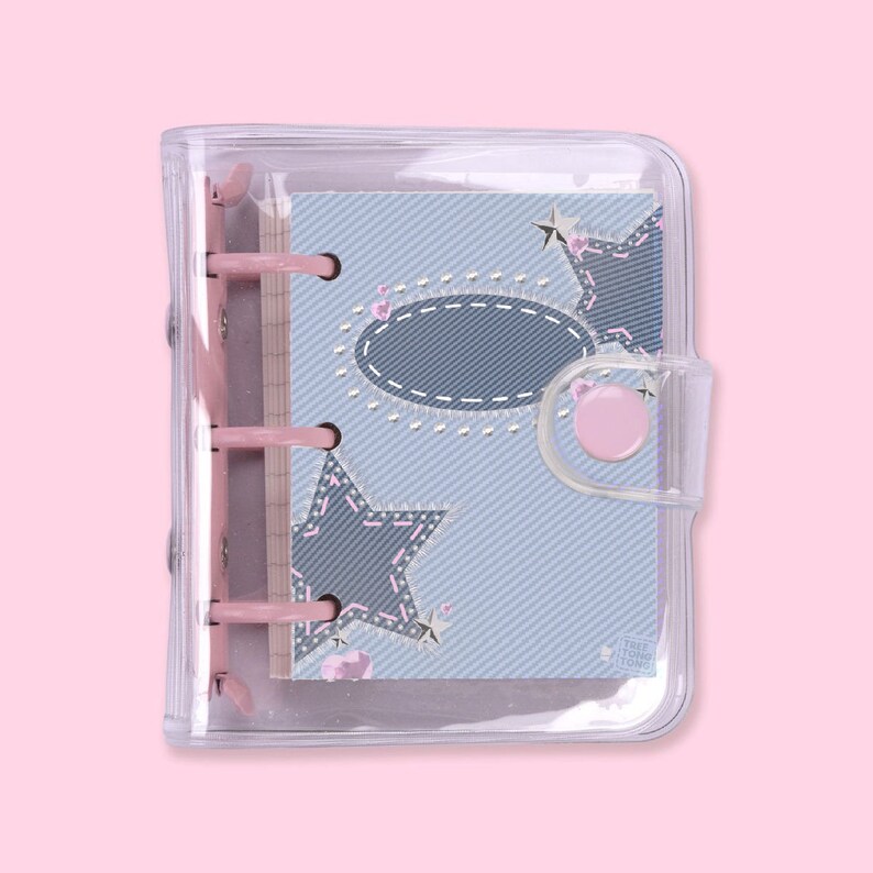 Y2K Denim FULL Collect Binder Set // Binder Cover & Card Placeholder ...