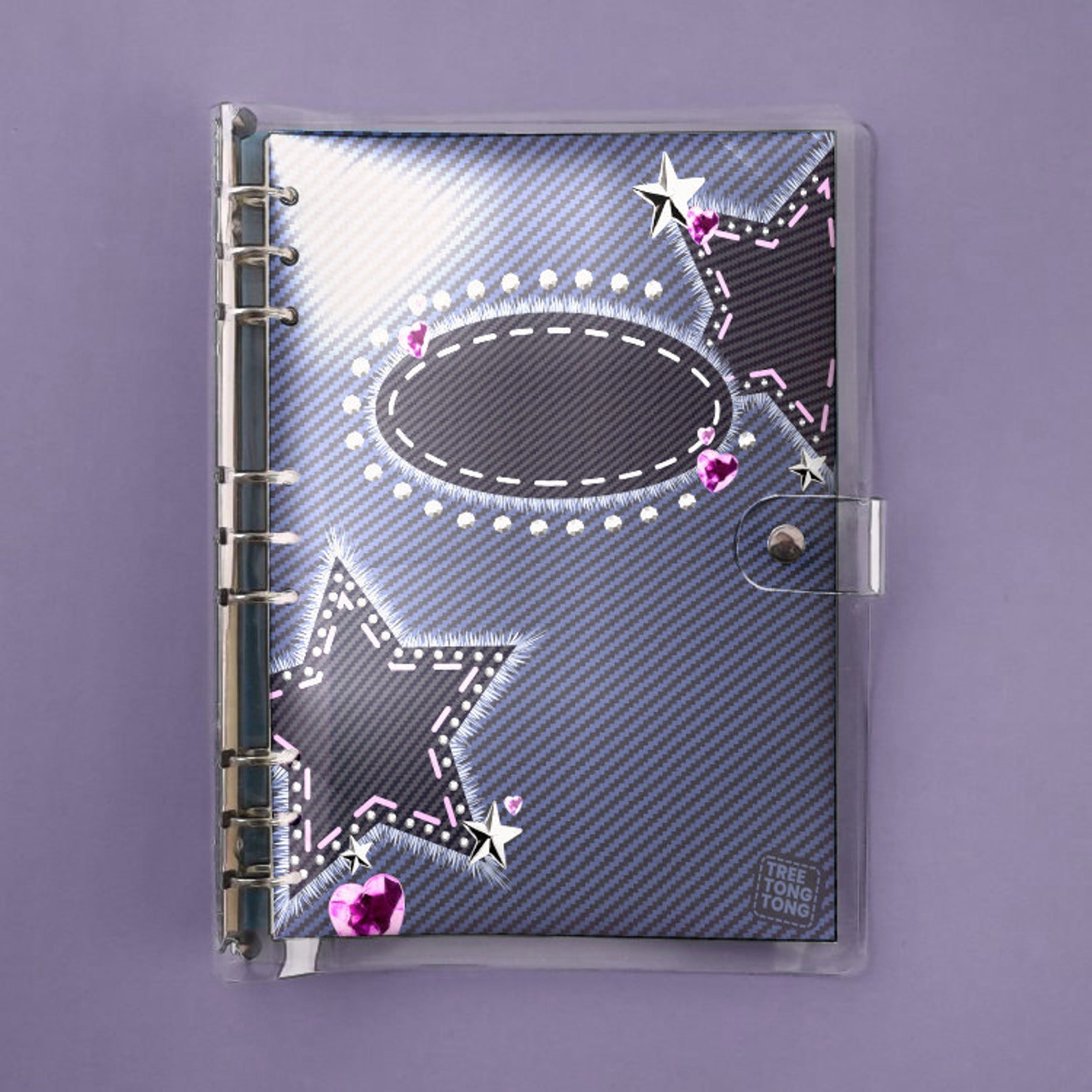 Y2K Denim FULL Collect Binder Set // Binder Cover & Card Placeholder ...