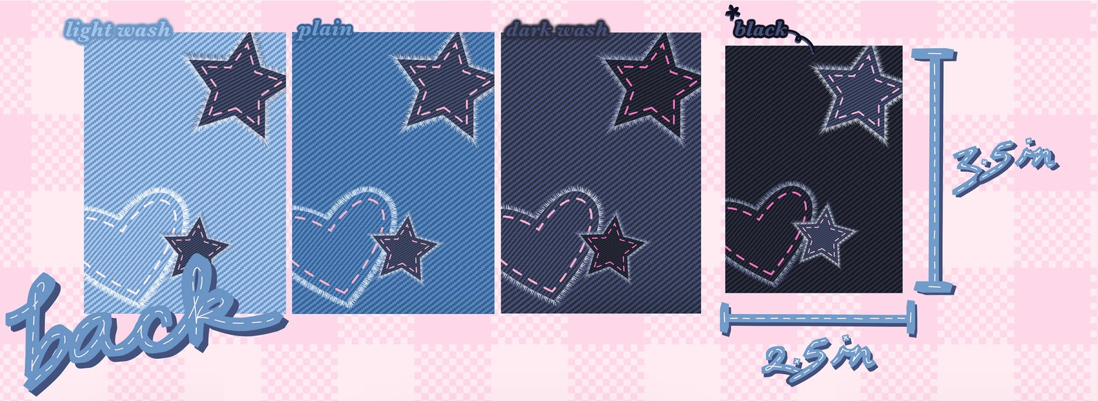 Y2K Denim FULL Collect Binder Set // Binder Cover & Card Placeholder ...