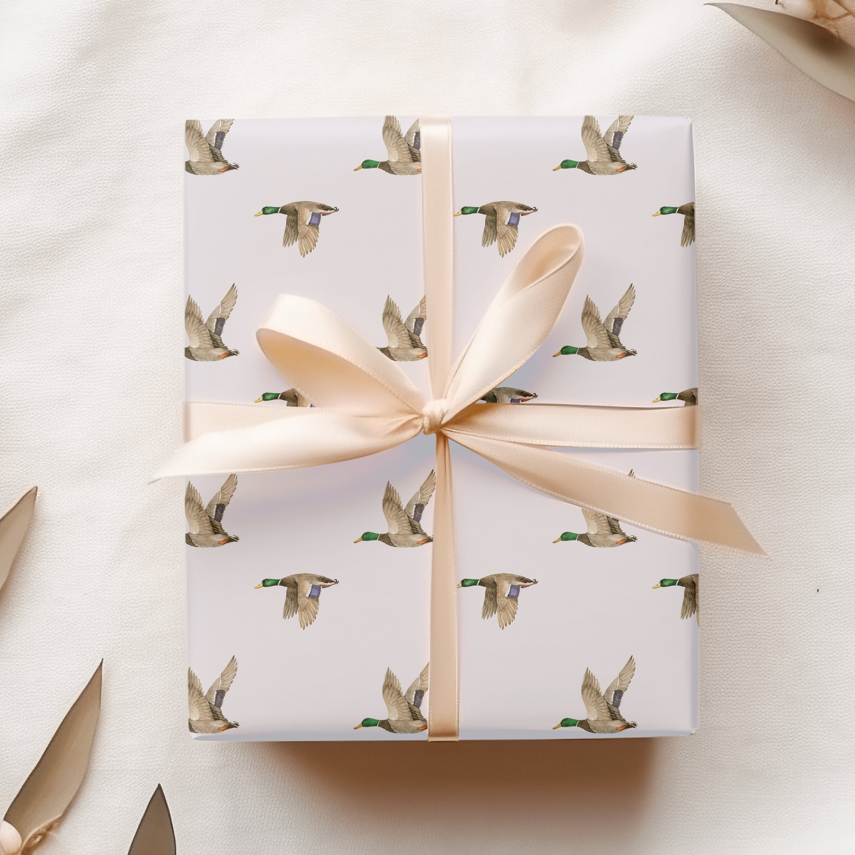 Classic Mallard Duck Wrapping Paper, Duck Hunting Gift Wrap, Quality ...