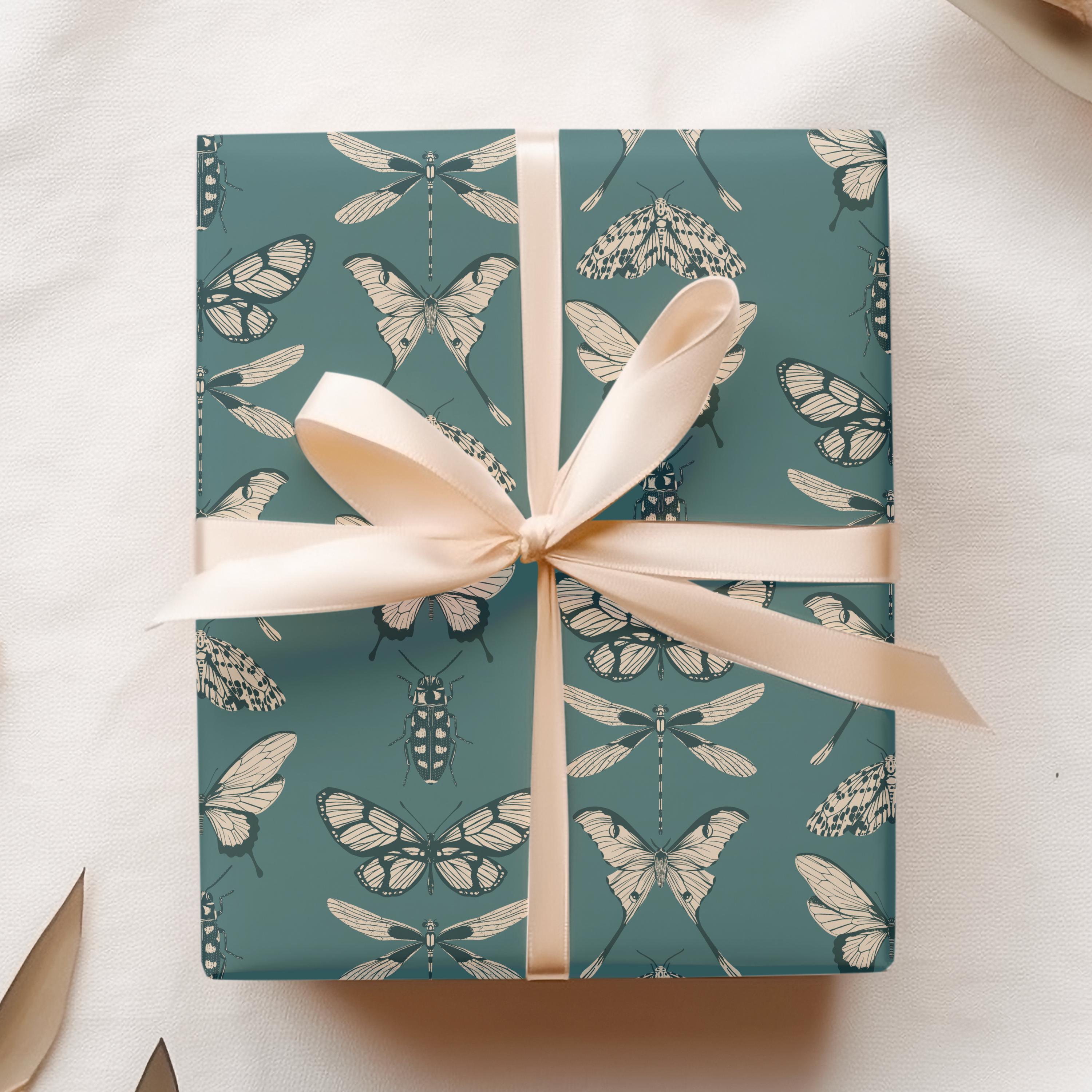 Insect Gift Wrap, Bug Wrapping Paper, Gift for Entomologist, Entomology ...