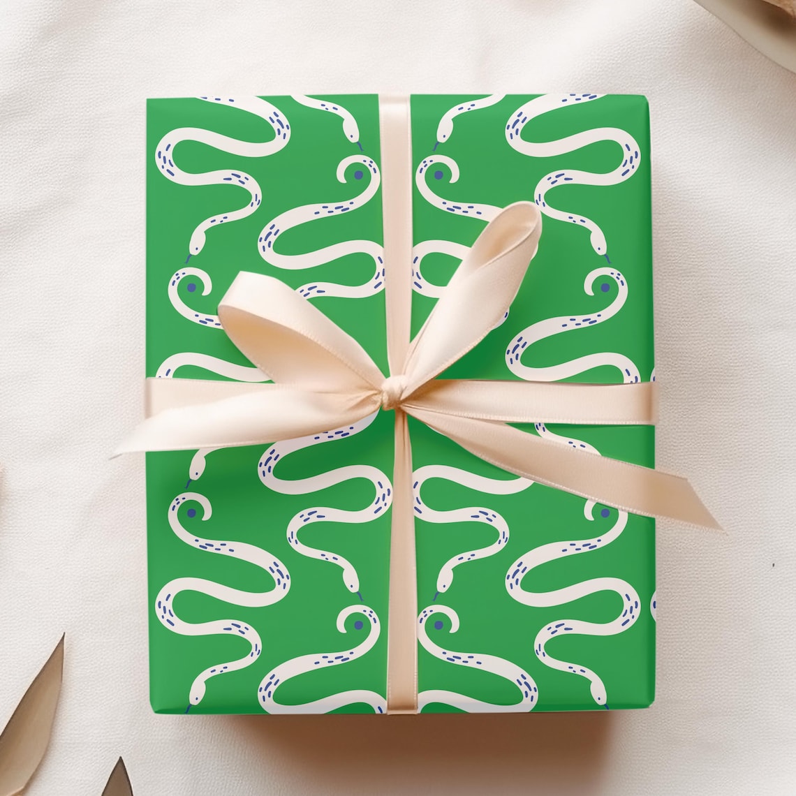 Snakes Gift Wrap, Reptile Wrapping Paper, Quality All Occasion Gift ...