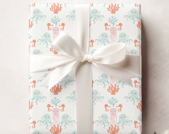 Wrapping Paper / Gift Wrap Under the Sea Party Sealife - Etsy