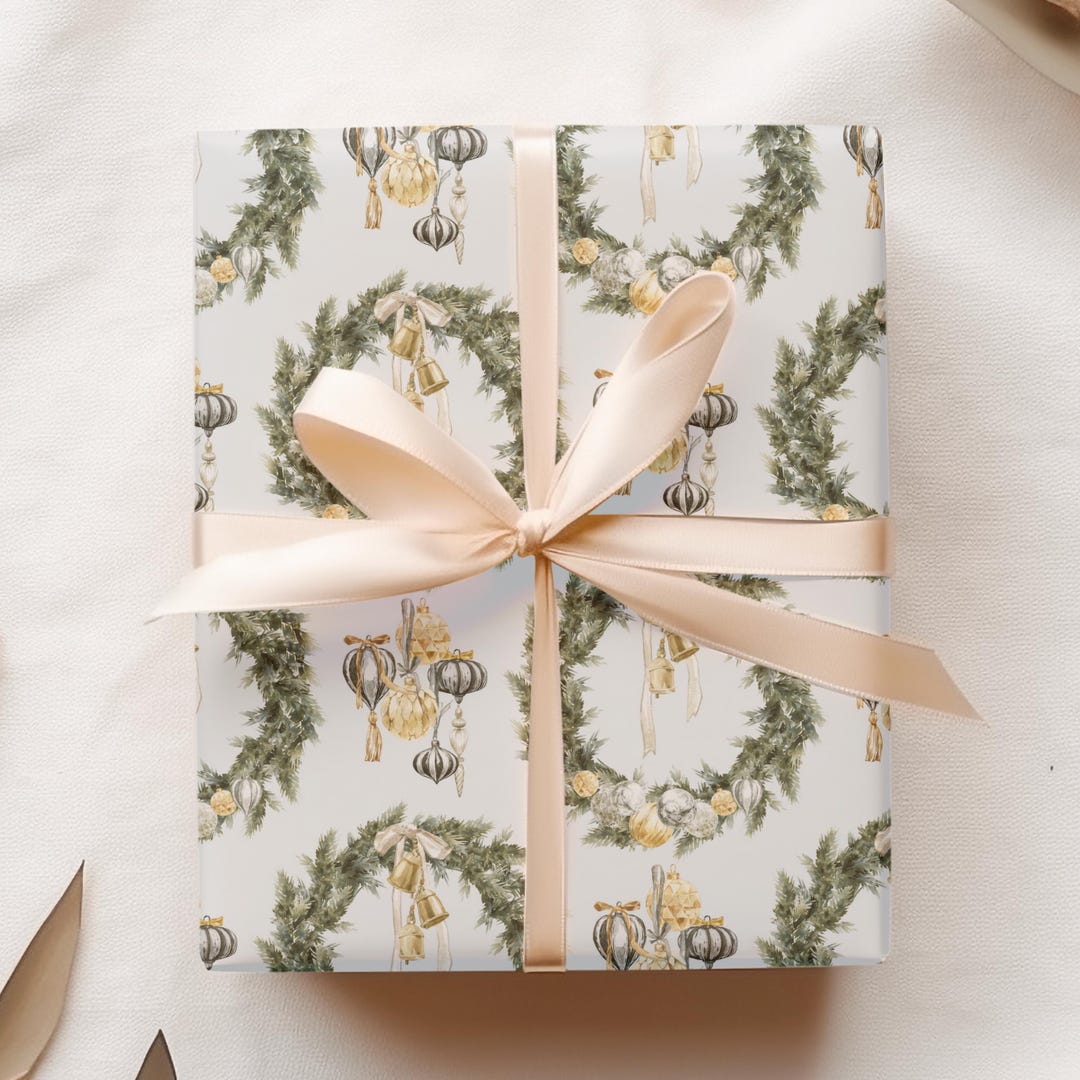 Christmas Wrapping Paper, Holiday Gift Wrap, Luxury Matte Gift Sheet ...