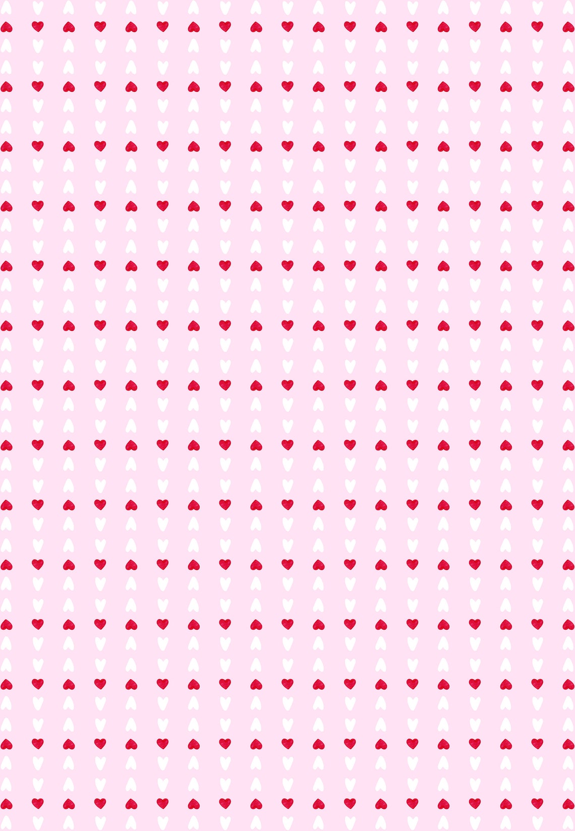 Heart Wrapping Paper, Watercolor Hearts Gift Wrap, Girly Wrapping ...