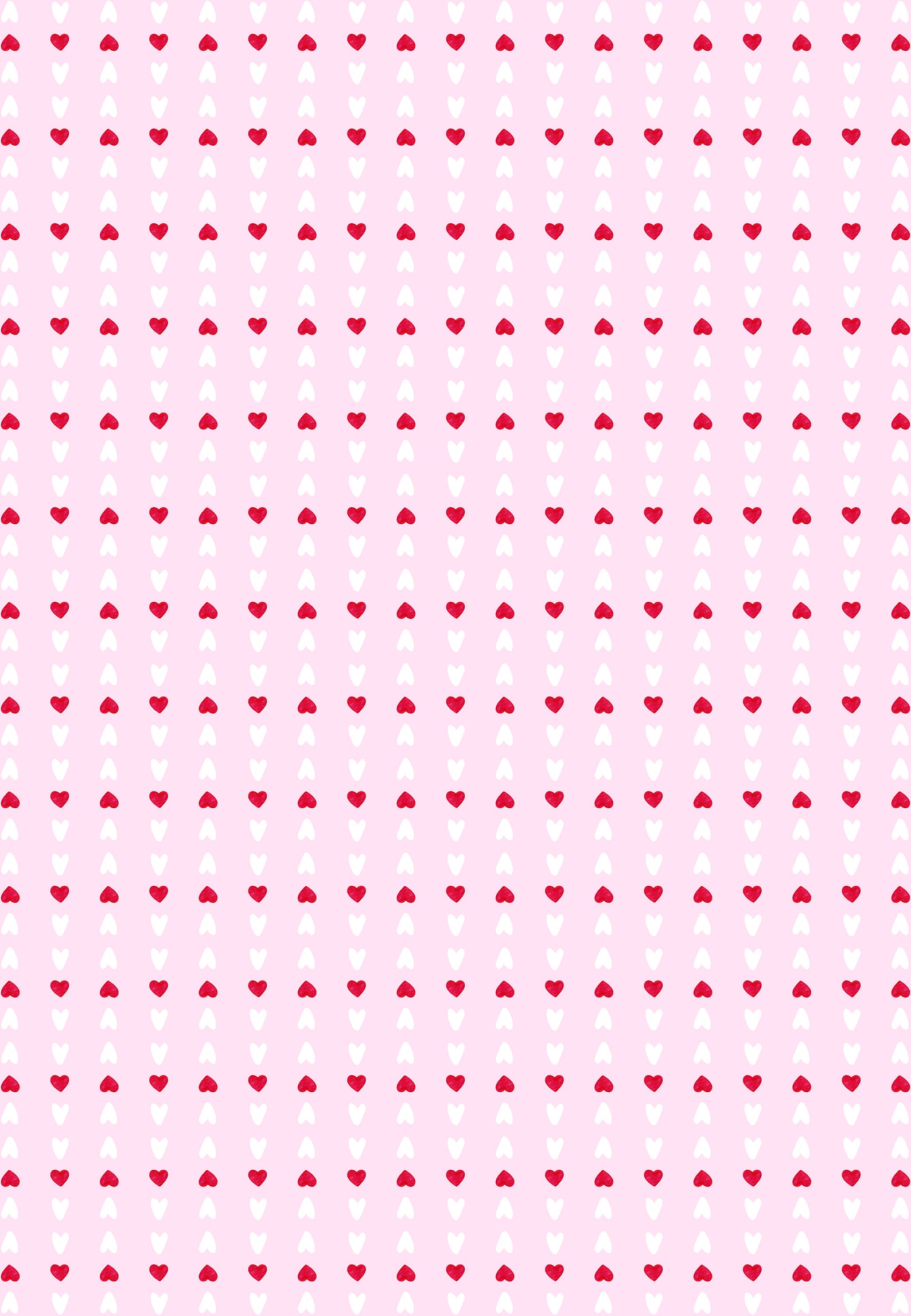 Heart Wrapping Paper, Watercolor Hearts Gift Wrap, Girly Wrapping ...