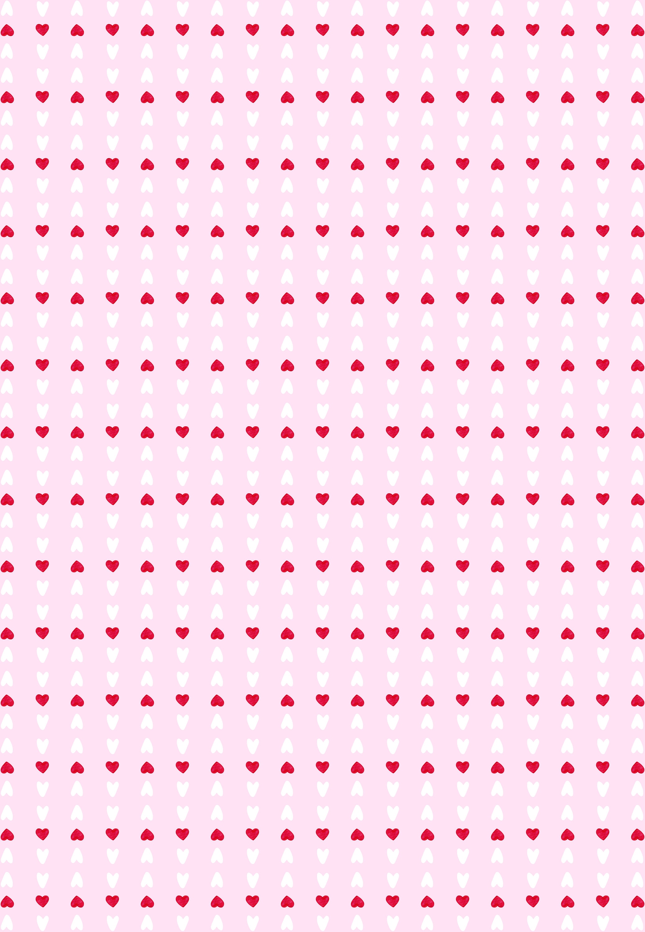 Heart Wrapping Paper, Watercolor Hearts Gift Wrap, Girly Wrapping ...