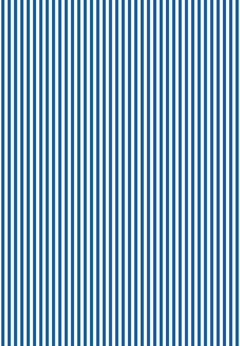 Blue Cabana Stripe Wrapping Paper, Tropical Beach Striped Gift Wrap ...
