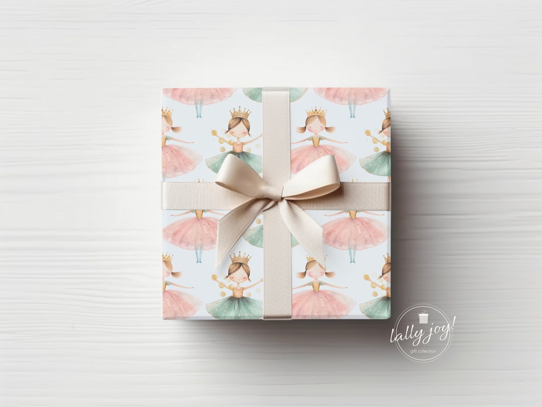 Ballerina Wrapping Paper, Ballet Gift Wrap, Ballet Birthday Party ...