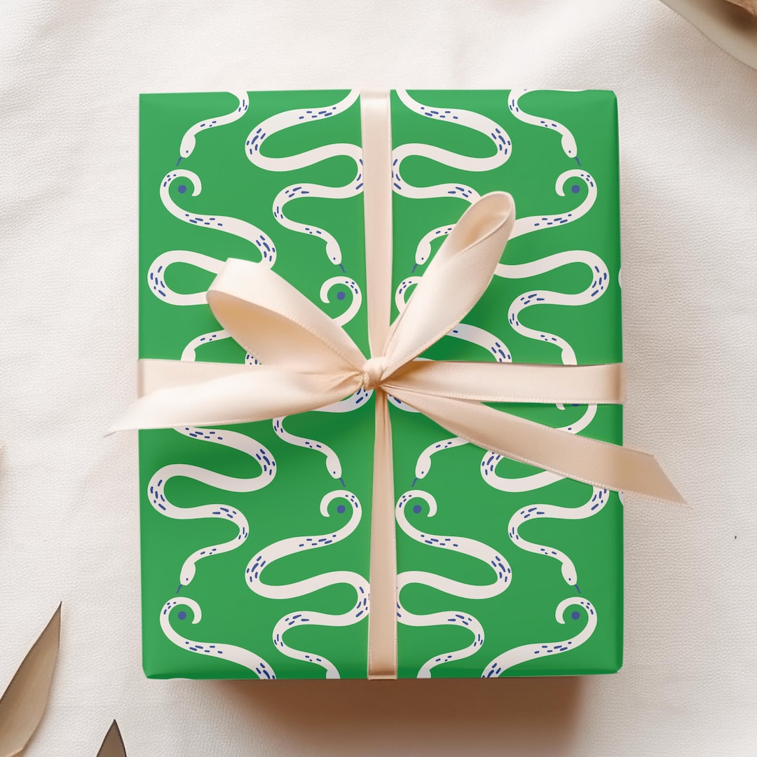 Snakes Gift Wrap, Reptile Wrapping Paper, Quality All Occasion Gift ...