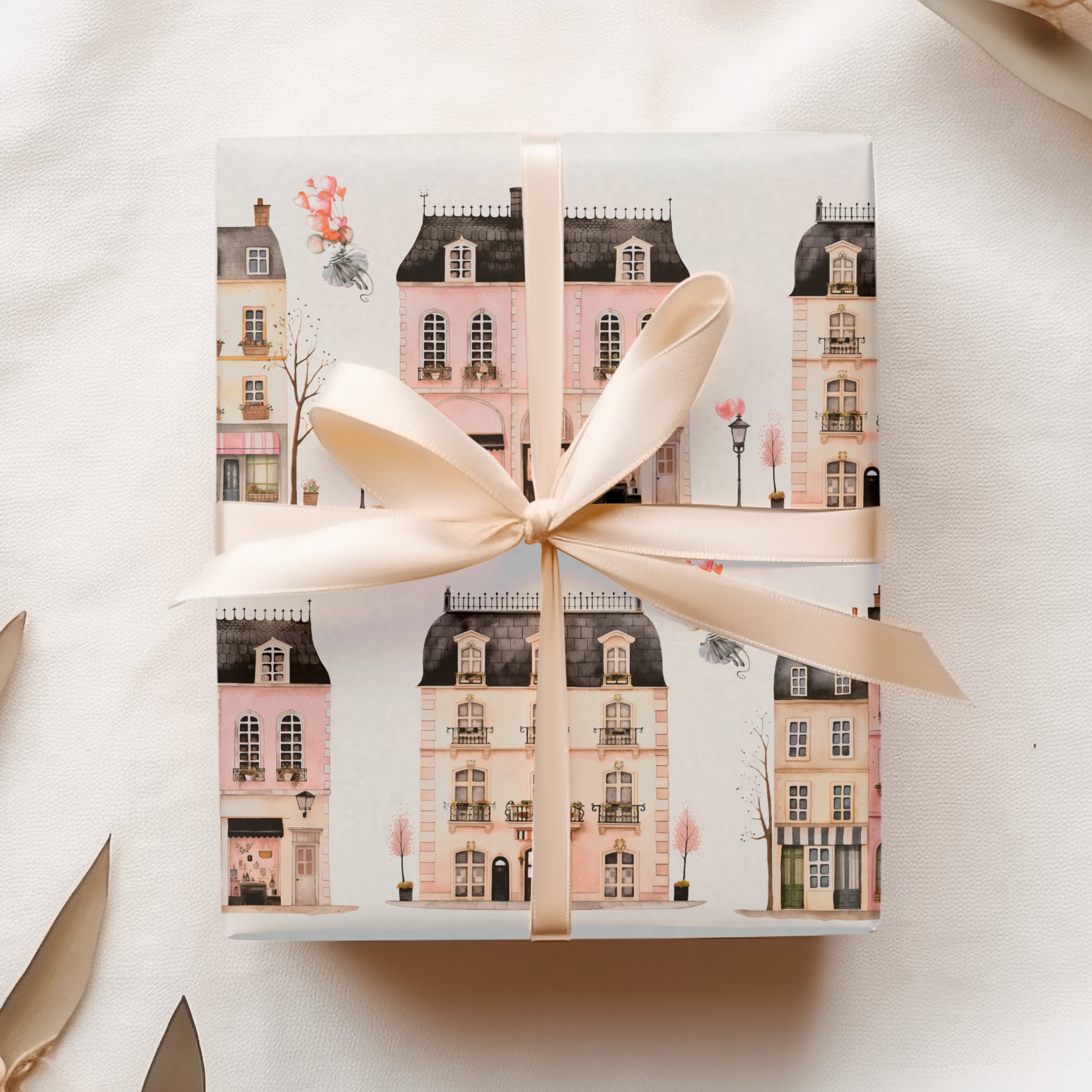 Valentine's Day Wrapping Paper, French Gift Wrap, Paris Apartments ...