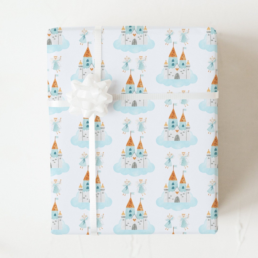 Cute Castle Gift Wrap, Fairytale Wrapping Paper, Fairy Princess Gift ...