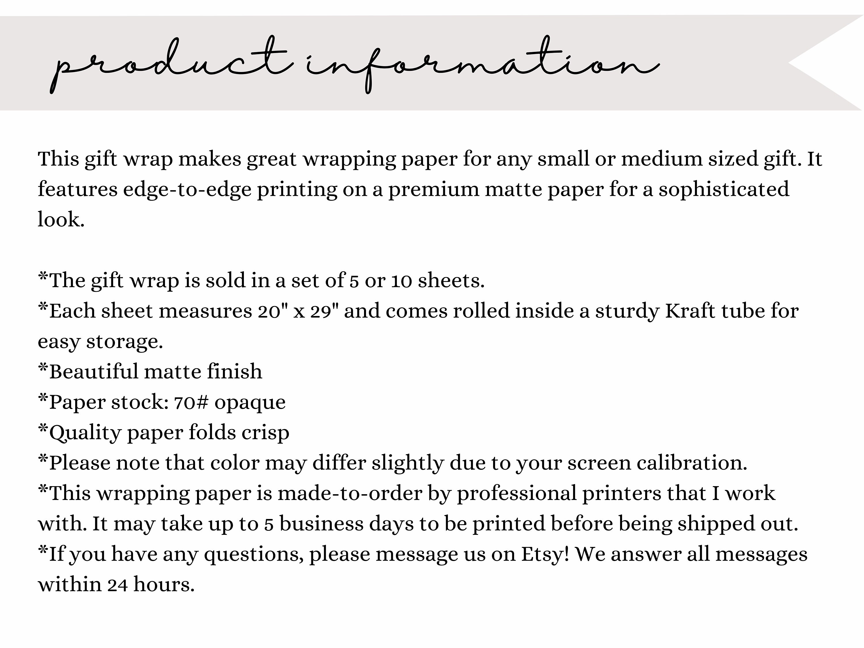 Watercolor Kites and Clouds Wrapping Paper, Kid's Gift Wrap, Quality ...