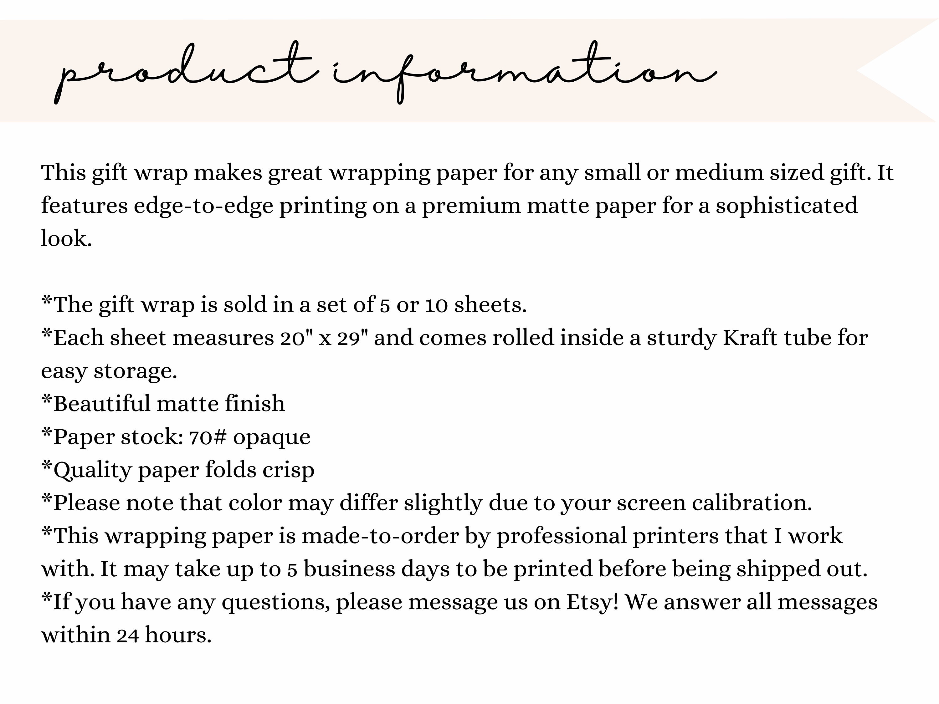 Baby Shower Gift Wrap, Newborn Baby Wrapping Paper, Gifts for New Mom ...