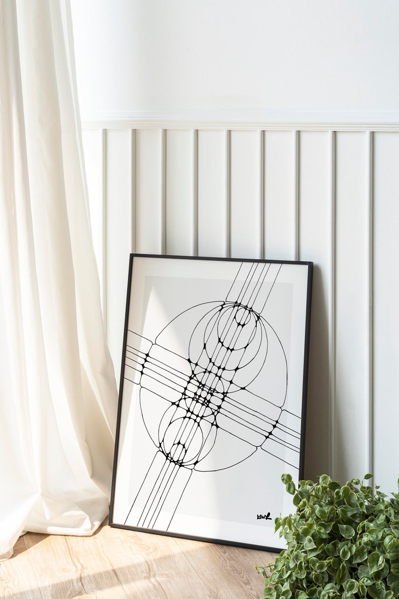 Moon Line Art | “levones” | Digital Print | Printable Art | Unique ...
