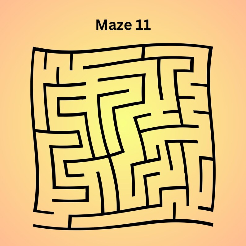 Printable Maze Activity Pages Interactive Printable Digital - Etsy
