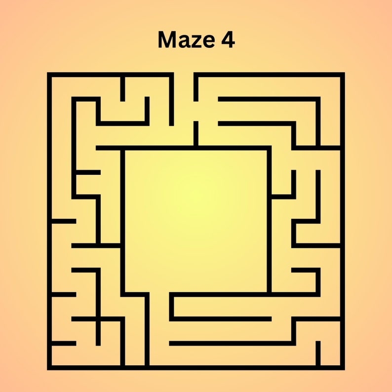 Printable Maze Activity Pages Interactive Printable Digital - Etsy