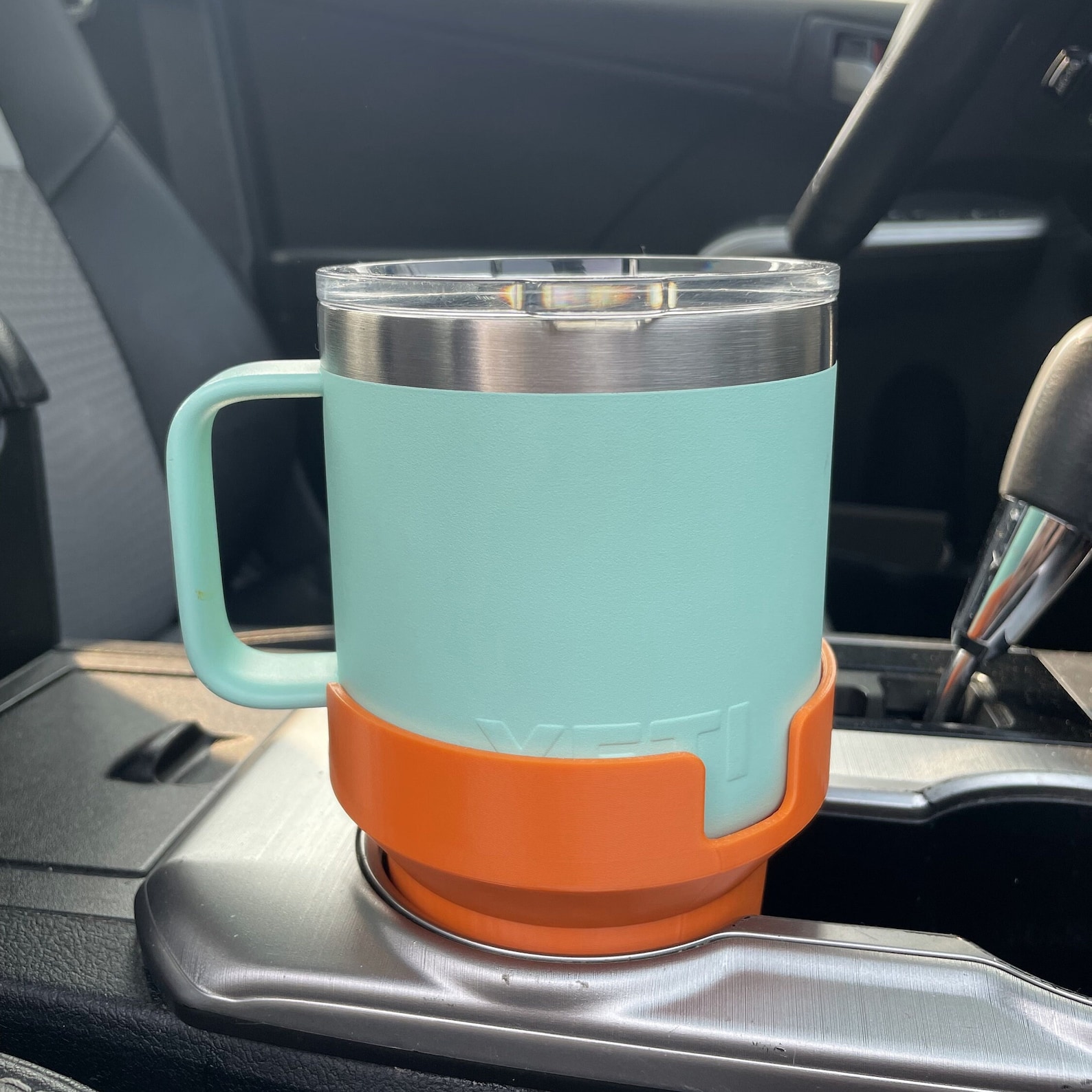 Hex Cupholder Adapter for 14oz Coffee Mug - Fits Yeti, Ozark Trail, and ...