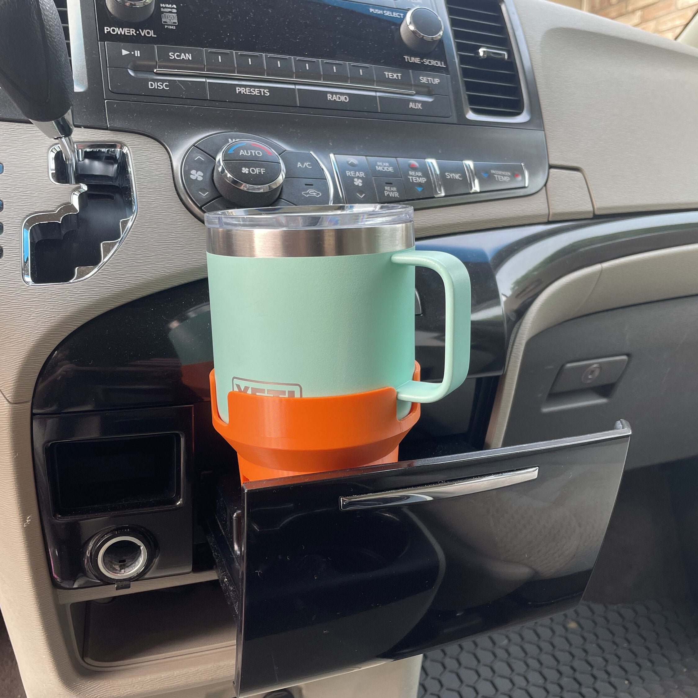 Hex Cupholder Adapter for 14oz Coffee Mug Fits Yeti, Ozark Trail, and ...